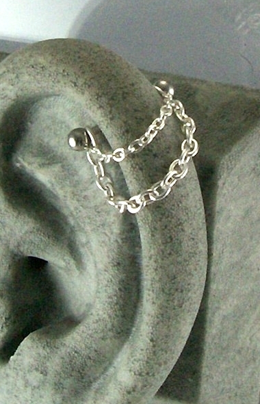 Ear Helix - Chain Gangs . Solid Sterling Silver chains | eBay
