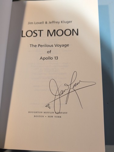 JIM LOVELL APOLLO 13 SIGNED 1994 LOST MOON BOOK HC, 1st Ed (9th Printing) | eBay