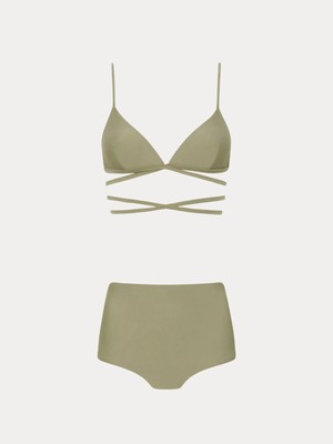 Matteau Wrap Triangle Top + High Waist Brief | eBay