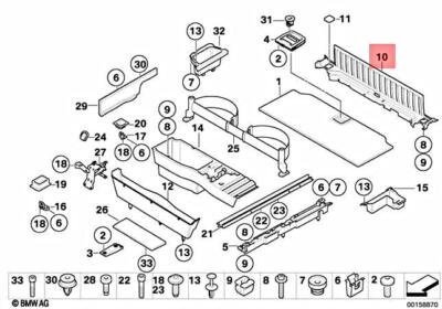 Genuine BMW X5 M E70 X5 3.0d 3.0sd 3.0si Loading Sill Cover Black ...