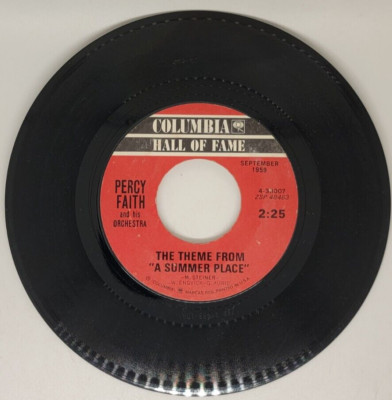 Percy Faith Theme From Summer Place / Song From Moulin 7" 45 Single Rec ...