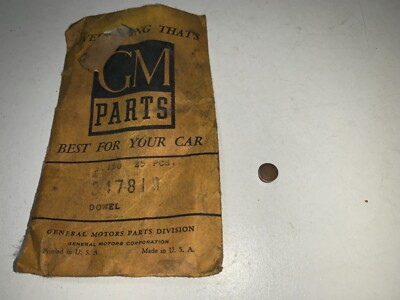 1929 - 1950 CHEVROLET (1) PROPELLER SHAFT HOUSING BUSHING DOWEL PIN NOS ...