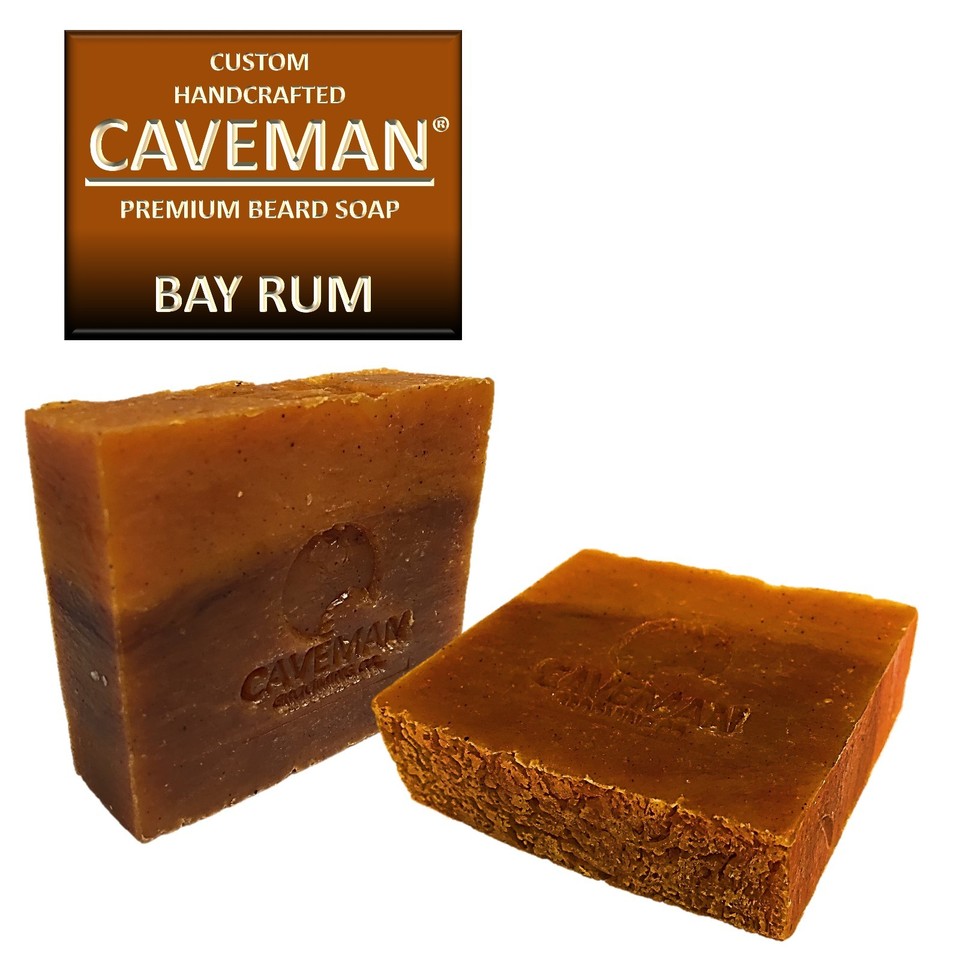Handcrafted Caveman® Bay Rum Beard Oil Beard Wash Shampoo Custom Soap ...