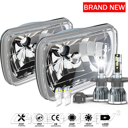 For Chevrolet C10 C20 C30 7X6" Square LED Headlight Bulbs Hi-Lo Beam ...
