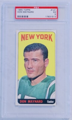 1965 Topps Don Maynard #121 PSA 5 Excellent HOF New York Jets | eBay