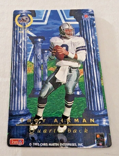 Troy Aikman 1995 Pro Magnets Classics Insert #CL-12 NFL Dallas Cowboys ...