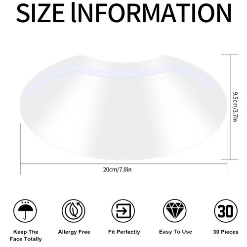 25 Pcs Eye Shield After Cataract Surgery Cataract Eye Shield Plastic ...