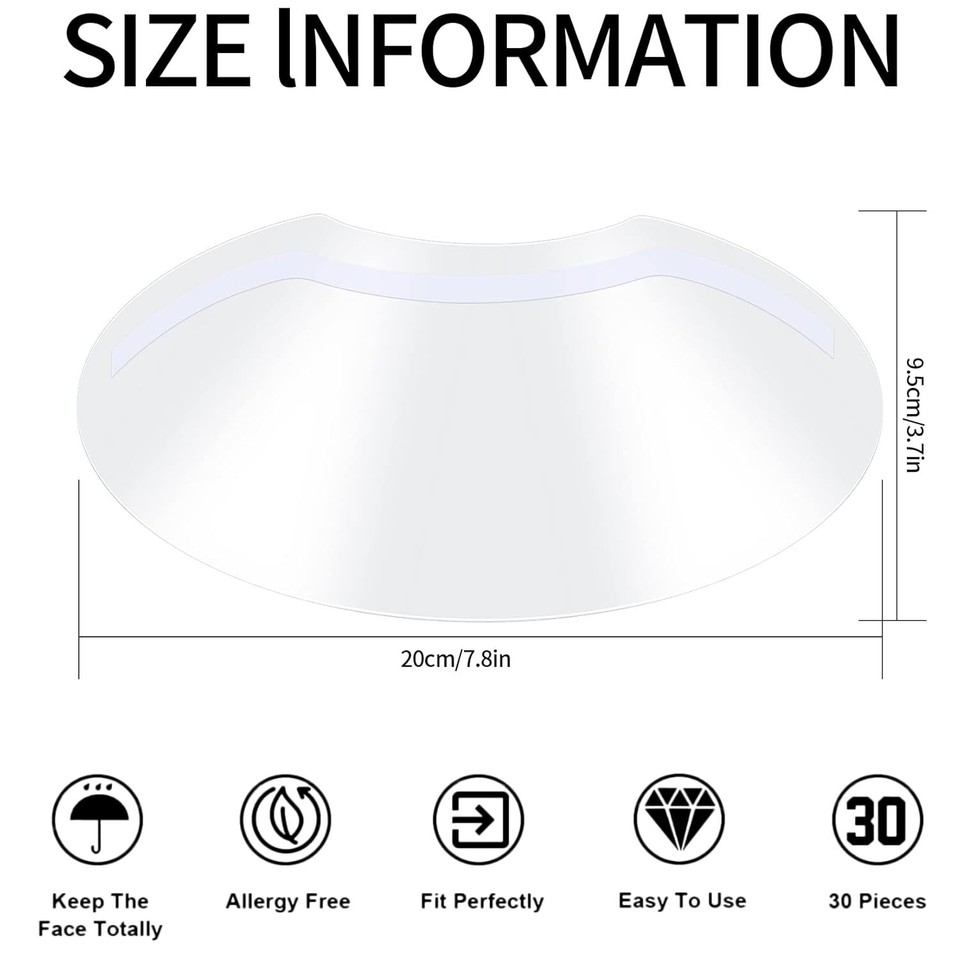 25 Pcs Eye Shield After Cataract Surgery Cataract Eye Shield Plastic ...