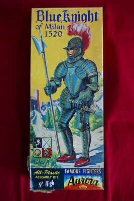 AURORA Model Kit 1956 Blue Knight of Milan 1520 - Maquette chevalier | eBay