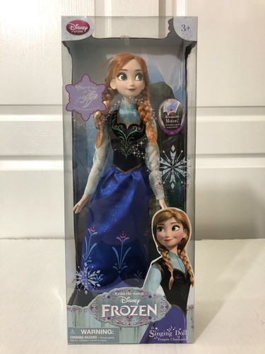 NEW Disney Store Frozen Princess Anna 17" Singing Doll 1st Edition ...