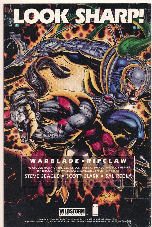 BACKLASH #3 Savage Dragon WildCats Image Comics 1994 Brett Booth Art | eBay