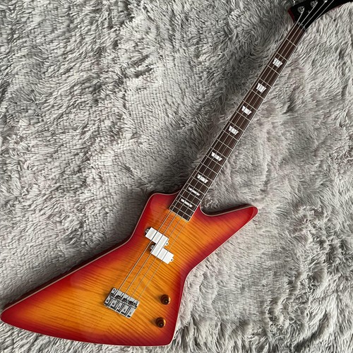 Factory Explorer Electric Bass Guitar 4 Strings Flame Maple Top Solid ...