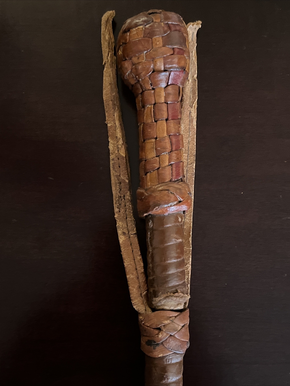 VINTAGE LEATHER RIDING CROP W/ SPIKE | eBay