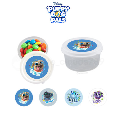 10 Puppy Dog Pals Party Favor Small Candy Containers 2.3 oz Fillable ...