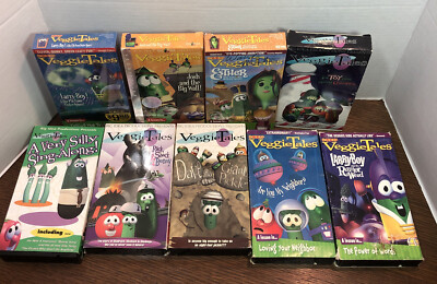 Veggie Tales VHS Lot Of 9 Tapes VeggieTales Kids Movies Shows 1 New ...