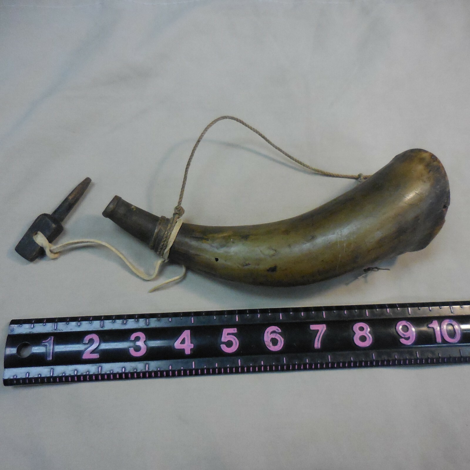 VINTAGE ANTIQUE EARLY 1800'S POWDER HORN | eBay