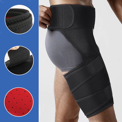 Hip Brace Hip Support Wrap Strain Brace for Pain Relief Both Legs Men ...