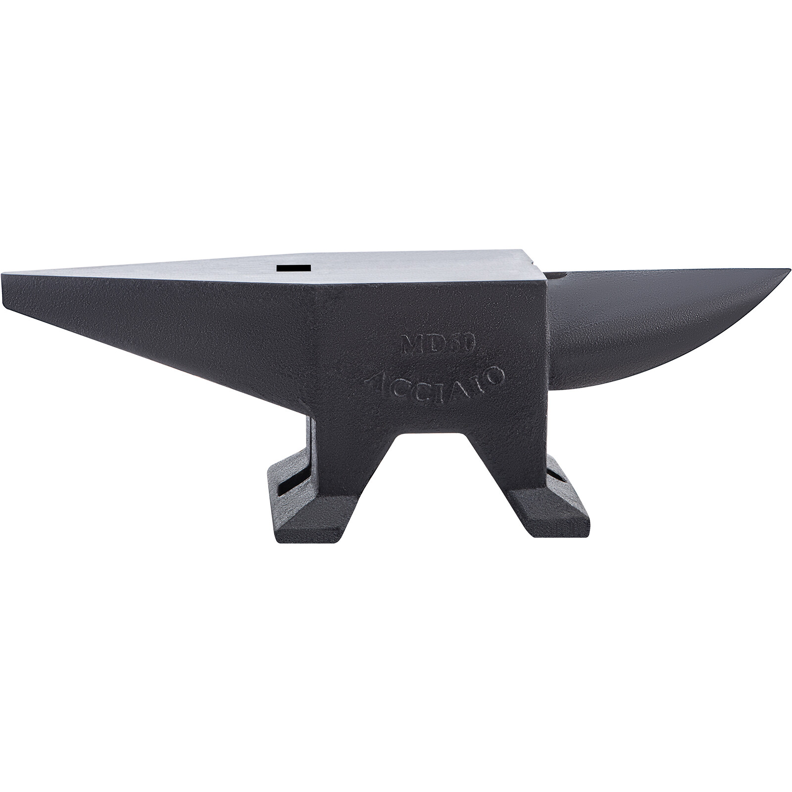 VEVOR Blacksmith Anvil Steel Round Horn Anvil 132lb 60kg 2 Holes for ...