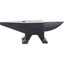 VEVOR Blacksmith Anvil Steel Round Horn Anvil 132lb 60kg 2 Holes for ...
