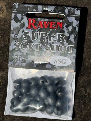 Raven Super Soft Lead Split Shot, Natural Raw,Size SSG, 50 Gram Pack | eBay