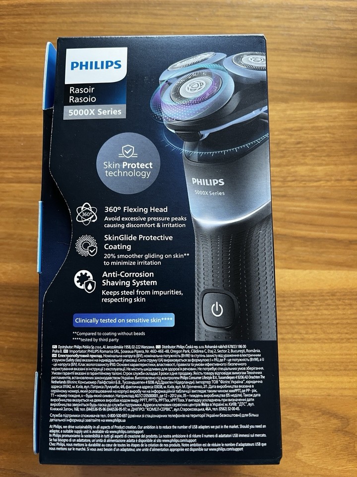 Philips 5000x Series Electric Rechargeable Shaver Box Opened Unwanted ...