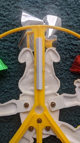 Vintage Creepy Bunny Rabbit Wind Spinner Halloween Prop Easter Rare VTG ...