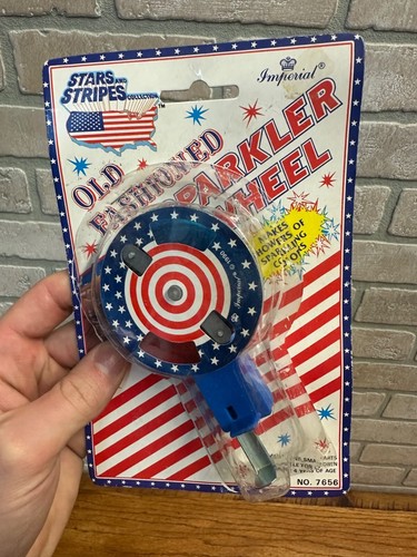 Vintage 1990 Imperial Old Fashioned Sparkler Wheel Stars & Stripes ...