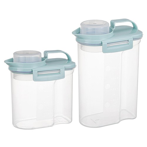 Plastic Bulk Food Storage Container Grain Transparent Tank Rice Barrel ...