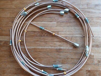 Triumph Spitfire Mk4 & 1500 Brake Pipe Line Kit set SL Cupro Nickel RHD ...