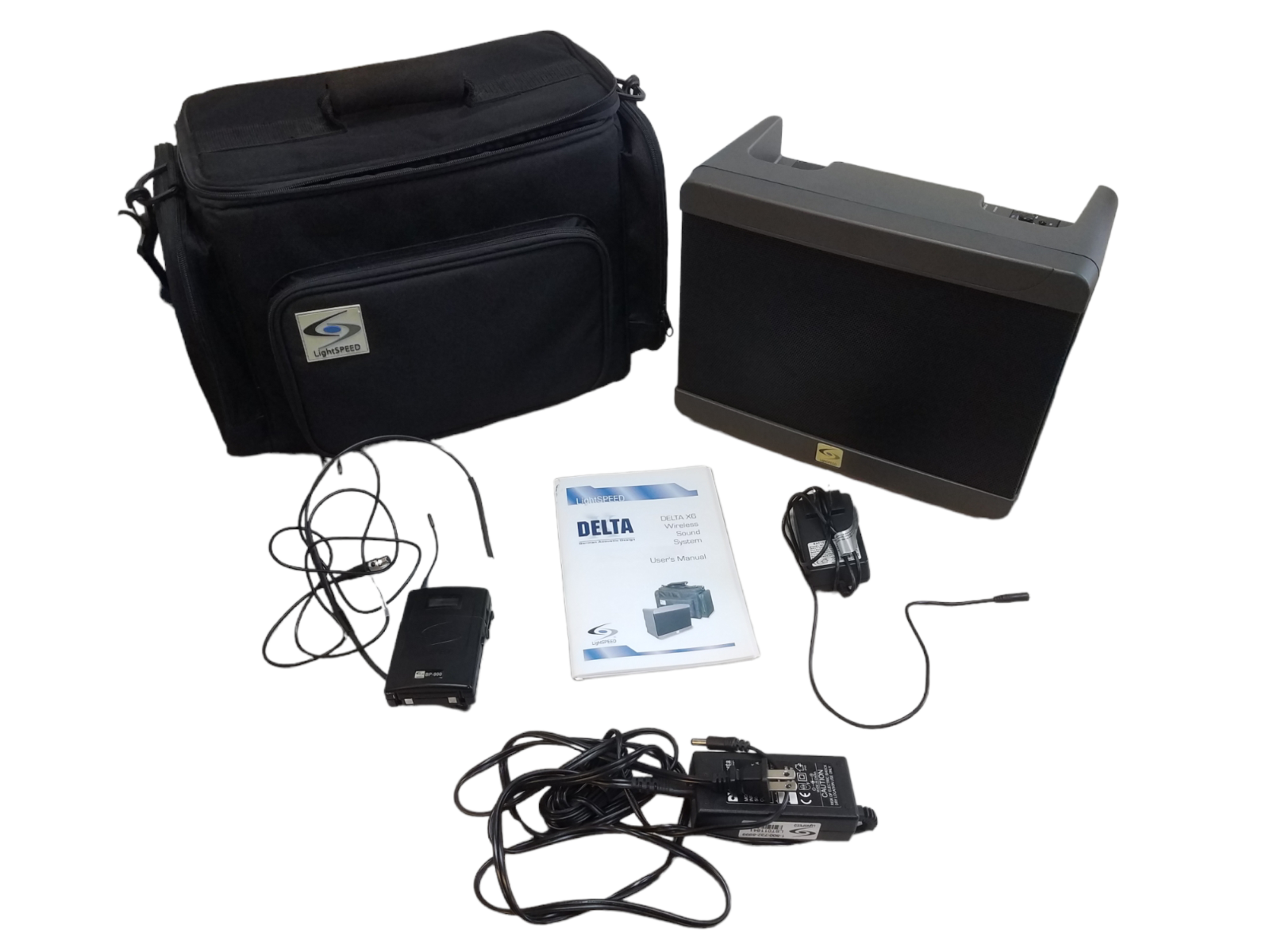 Lightspeed Delta X6 Portable Public Address System Bundle Amplification ...