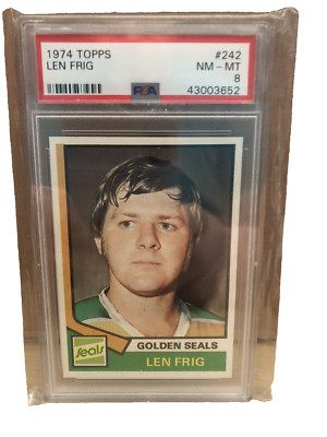 1974 Topps Len Frig Rookie #242 PSA8 NM-Mint | eBay