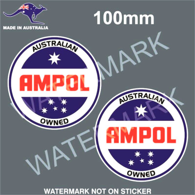 2 AMPOL STICKERS RETRO VINTAGE FOR TOOLBOX SHED MANCAVE ETC | eBay ...