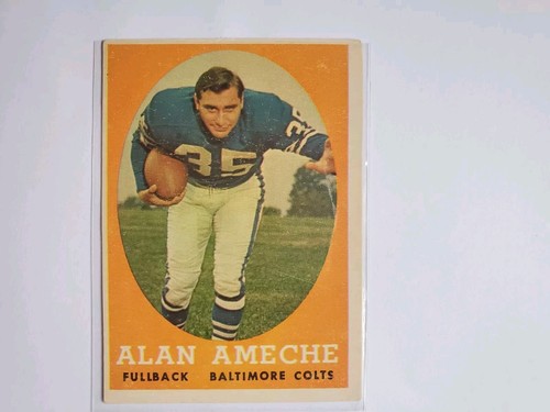 1958 Topps - #12 Alan Ameche - Baltimore Colts | eBay
