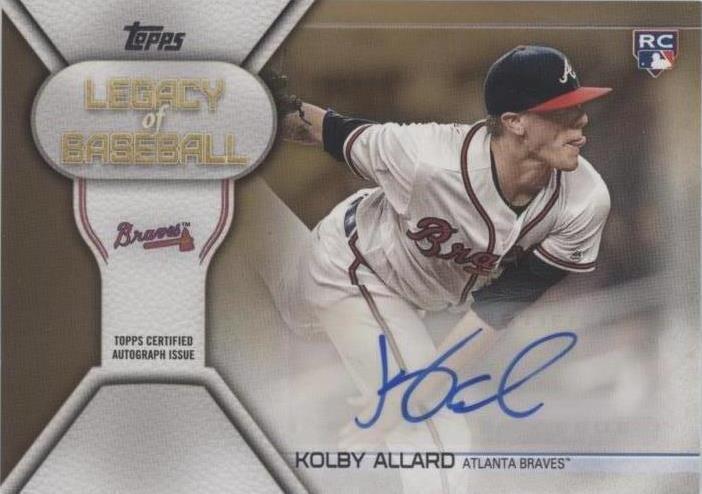 2019 Topps - Legacy of Baseball Autographs Kolby Allard #LBA-KA Gold ...