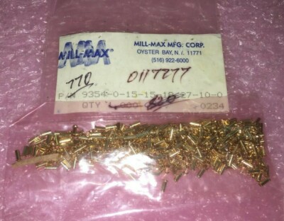(130 PIECE LOT) 9354-0-15-15-18-27-10-0, CONN PIN RCPT .037-.043 SOLDER ...
