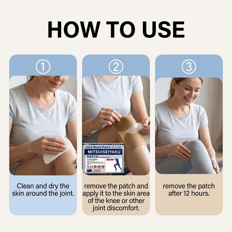 6X Joint Relief Patch, Mitsuiseiyaku Hatch Fast Pain Relief Functional ...