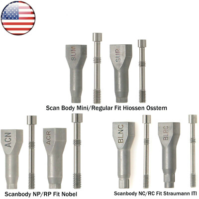 Dental CAD/CAM Implant Scan Body for Hiossen Osstem/Straumann ITI/Nobel ...