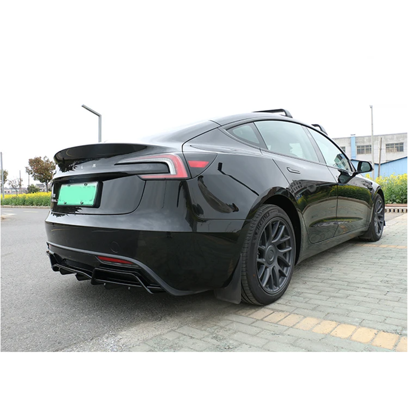 For Tesla Model 3 2024 2025 2026 Rear Diffuser Posterior Lip ...
