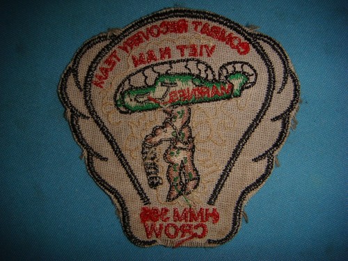 VIETNAM WAR PATCH US MARINES HMM-365 COMBAT RECOVERY TEAM " CROW " | eBay