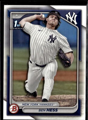 2024 Bowman Draft Paper Ben Hess New York Yankees #BD-87 5 Card Lot | eBay