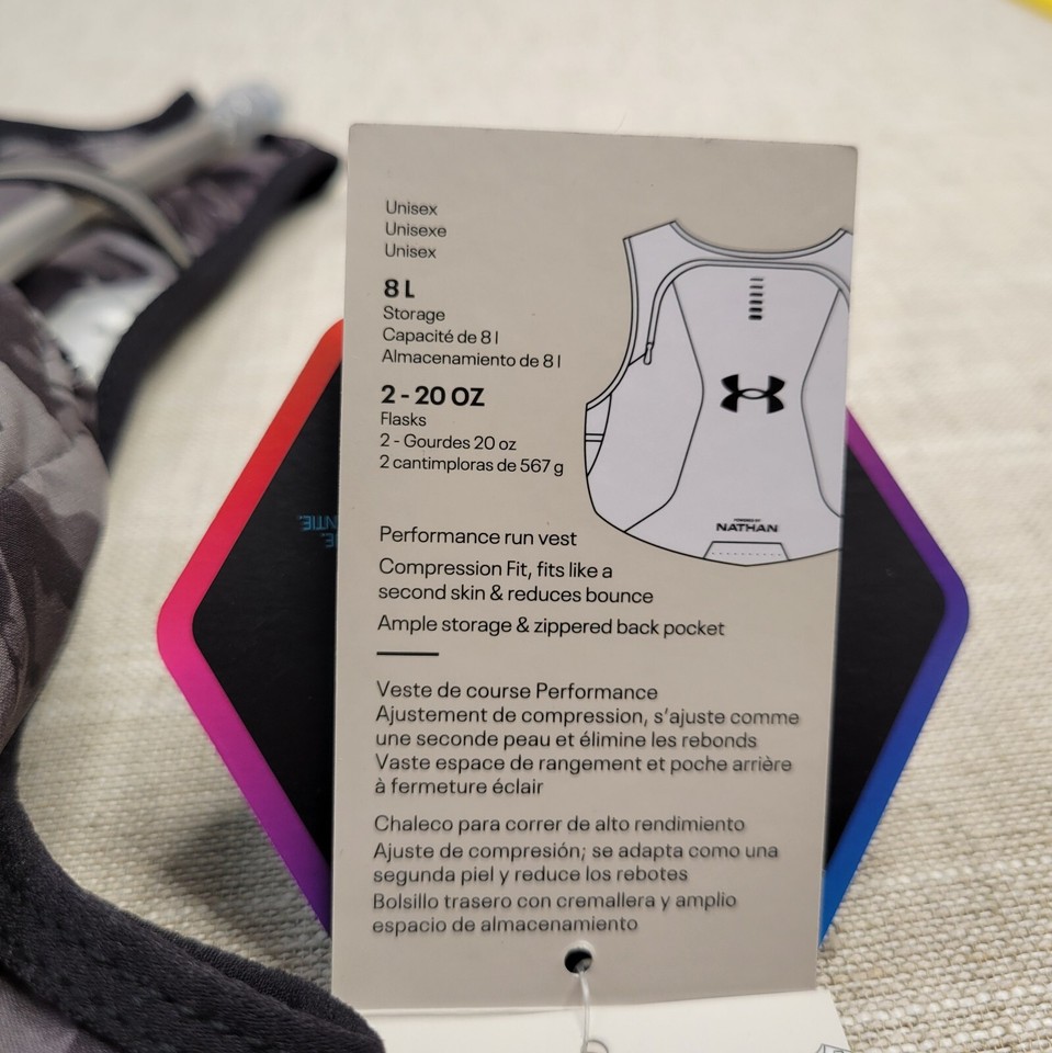 Under Armour Race Vest sz Small Nathan Infinite 8L HydraPak Hydration ...