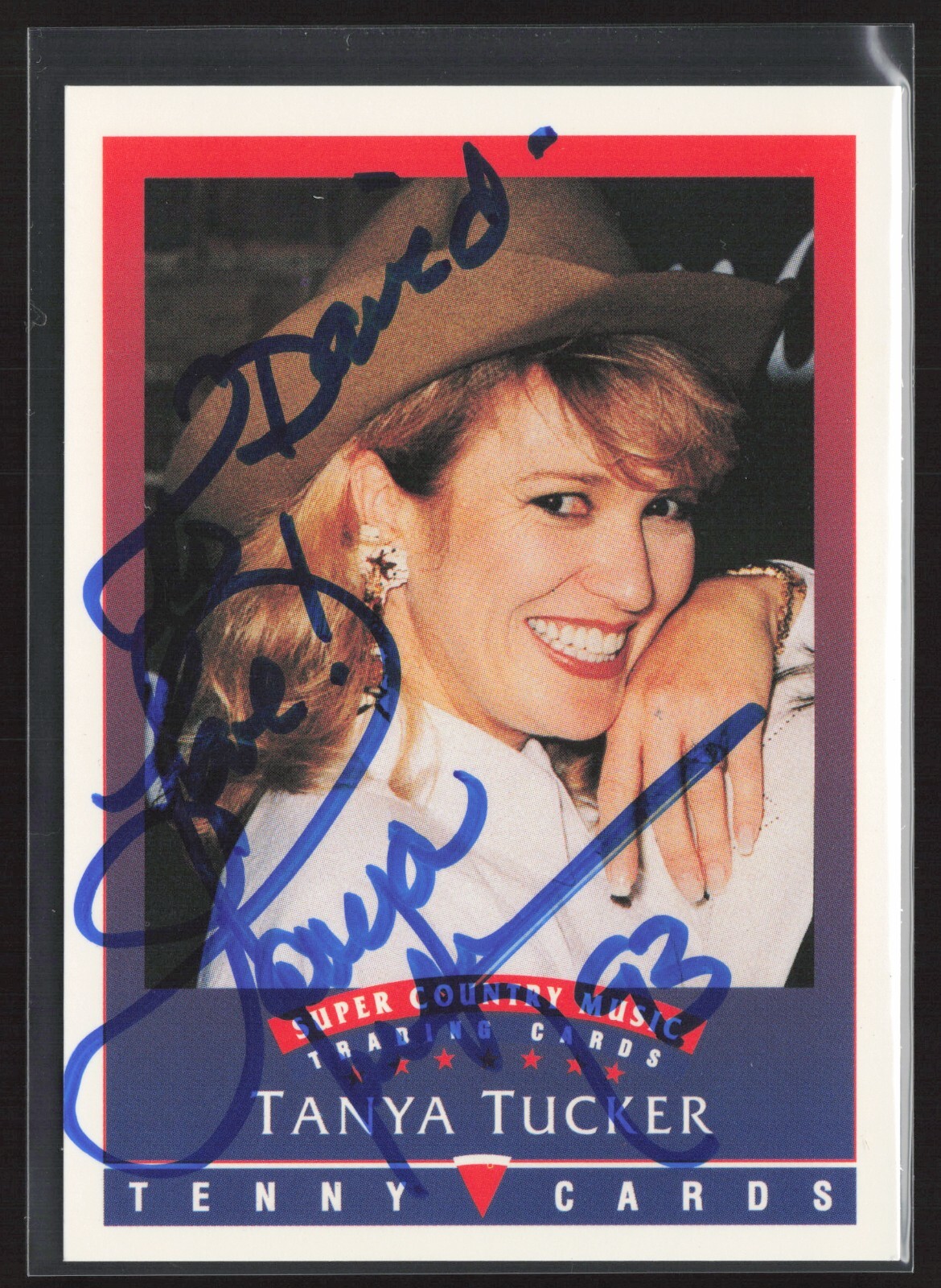 1992 TENNY CARDS TANYA TUCKER SIGNED TTM ON CARD AUTO | eBay