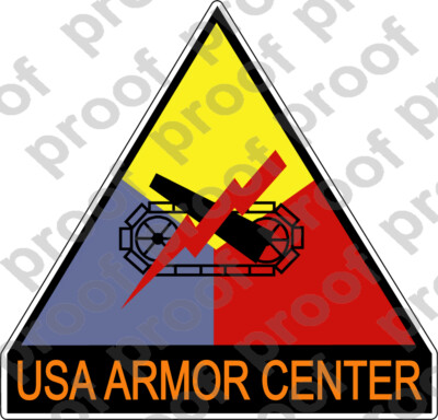 STICKER ARMY USA ARMOR CENTER | eBay