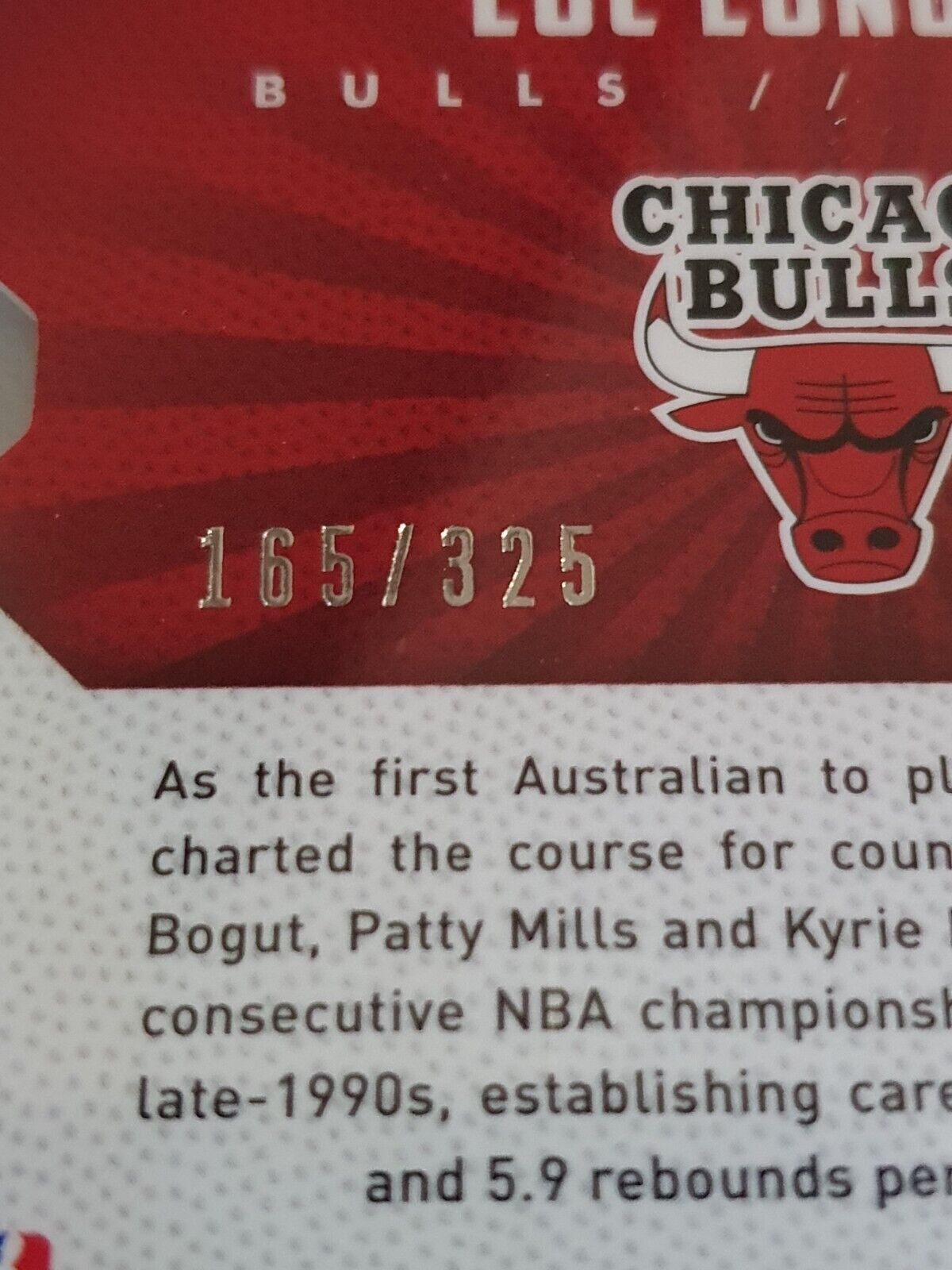 2013 Panini Innovation Luc Longley AUTO /325 Top-Notch Autograph Die ...