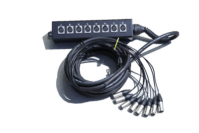 30ft Heavy Duty 8 Channel XLR Snake with Wall Mount Box | eBay