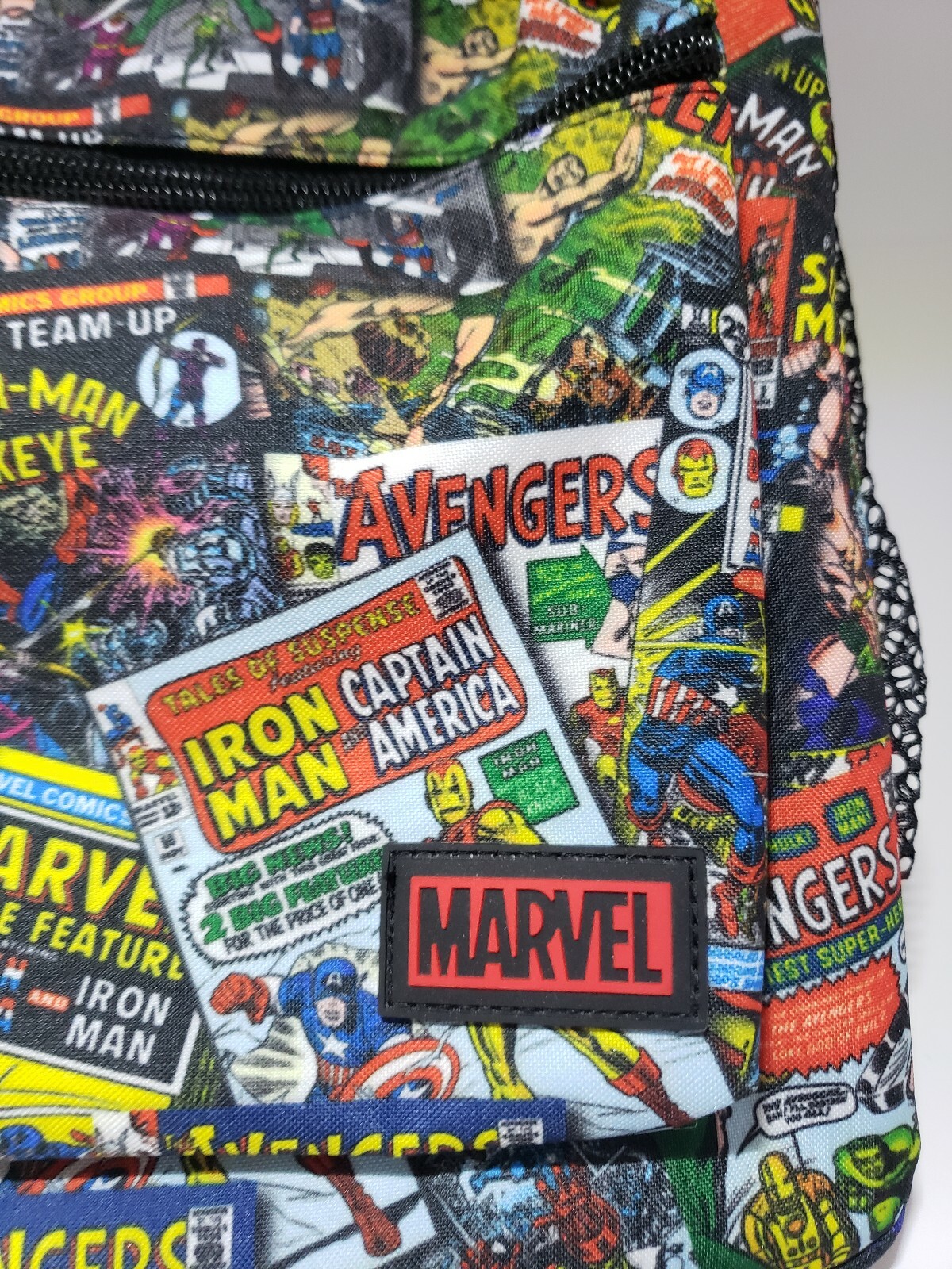 Marvel Comics Backpack 18” Classic AVENGERS Comic Book Nylon School Bag ...