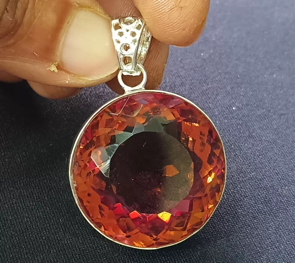 Certified 70 Ct+ Natural Zultanite 7 Color Pendant 925 Silver Loose ...