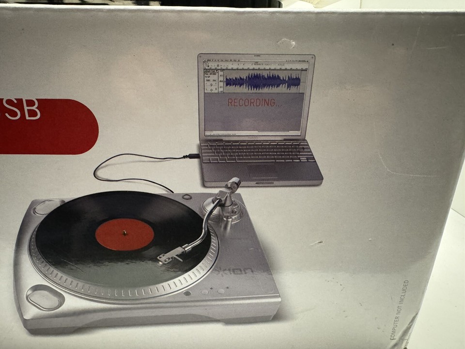 ION iTTUSB Turntable with Direct-to-Digital MP3 Conversion Record to PC ...