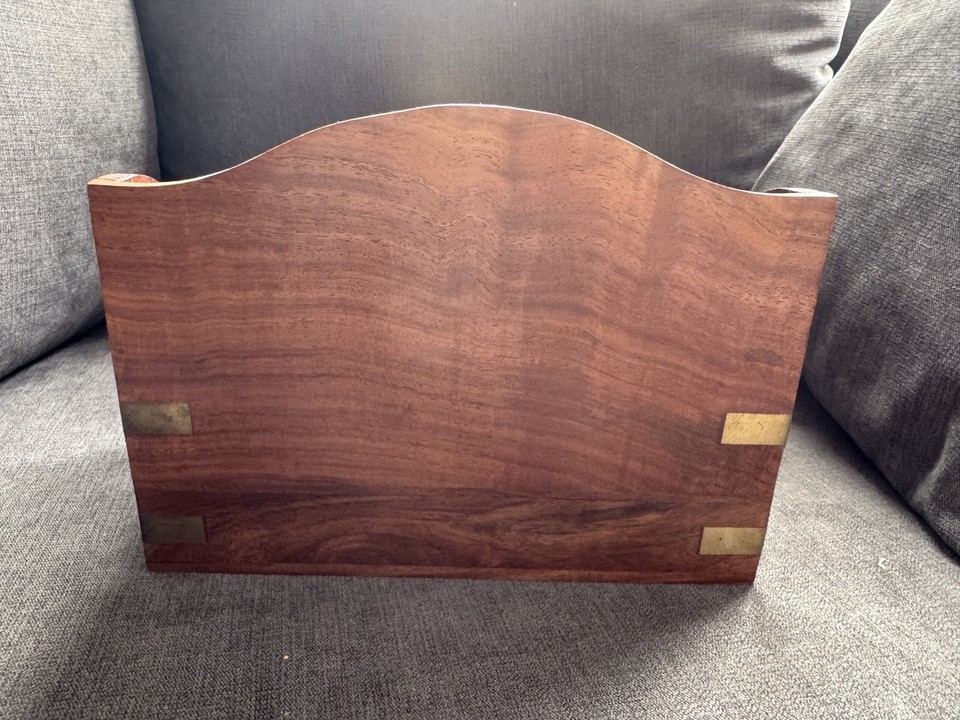 VINTAGE WOODEN DESK/LETTER ORGANISER "BREVITY IS THE SOUL OF WIT" | eBay