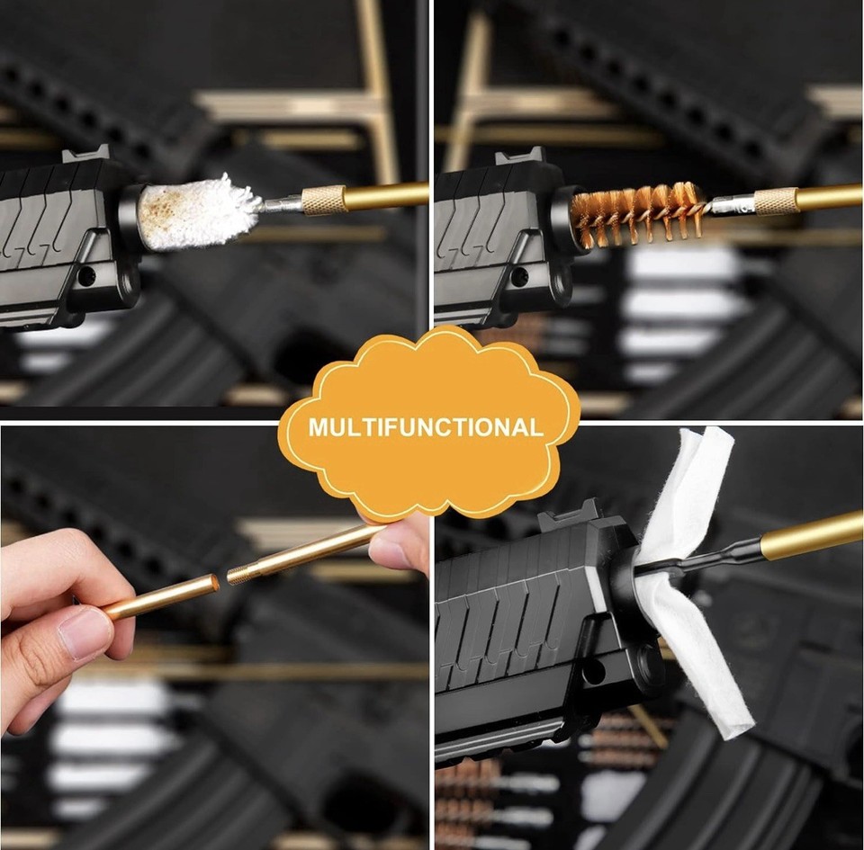 Gun Cleaning Kit Universal for Guns, Gun Brushes for Pistol, Shotgun | eBay